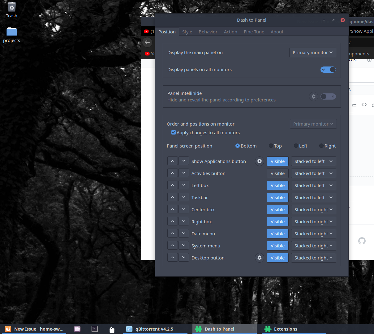 Show applications button not working even though enabled in settings · Issue #1123 · home-sweet ...