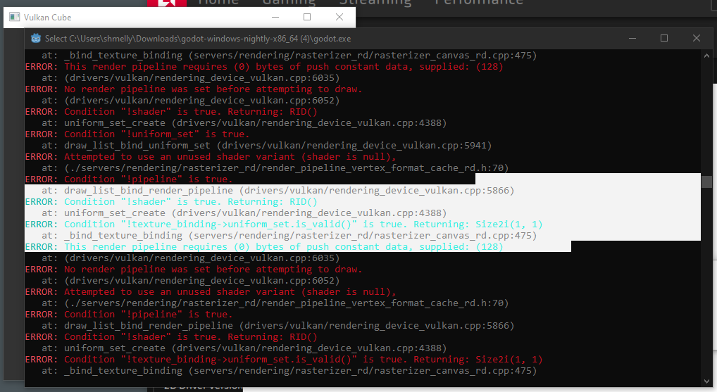 Godot Nightly Build - Vulkan doesnt work. · Issue #39442 · godotengine ...