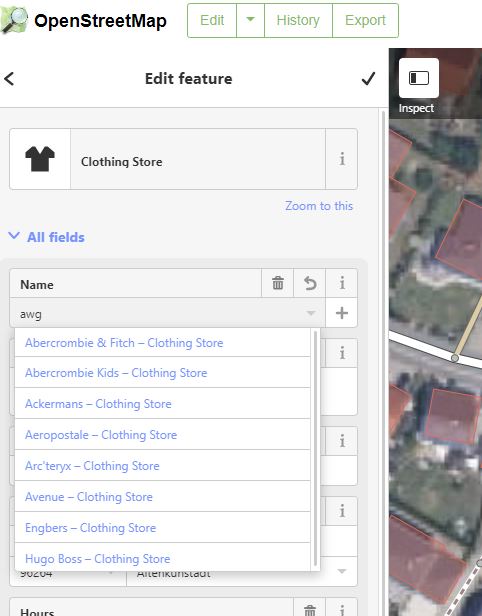 Add brand AWG-Modecenter · Issue #3552 · osmlab/name-suggestion-index · GitHub