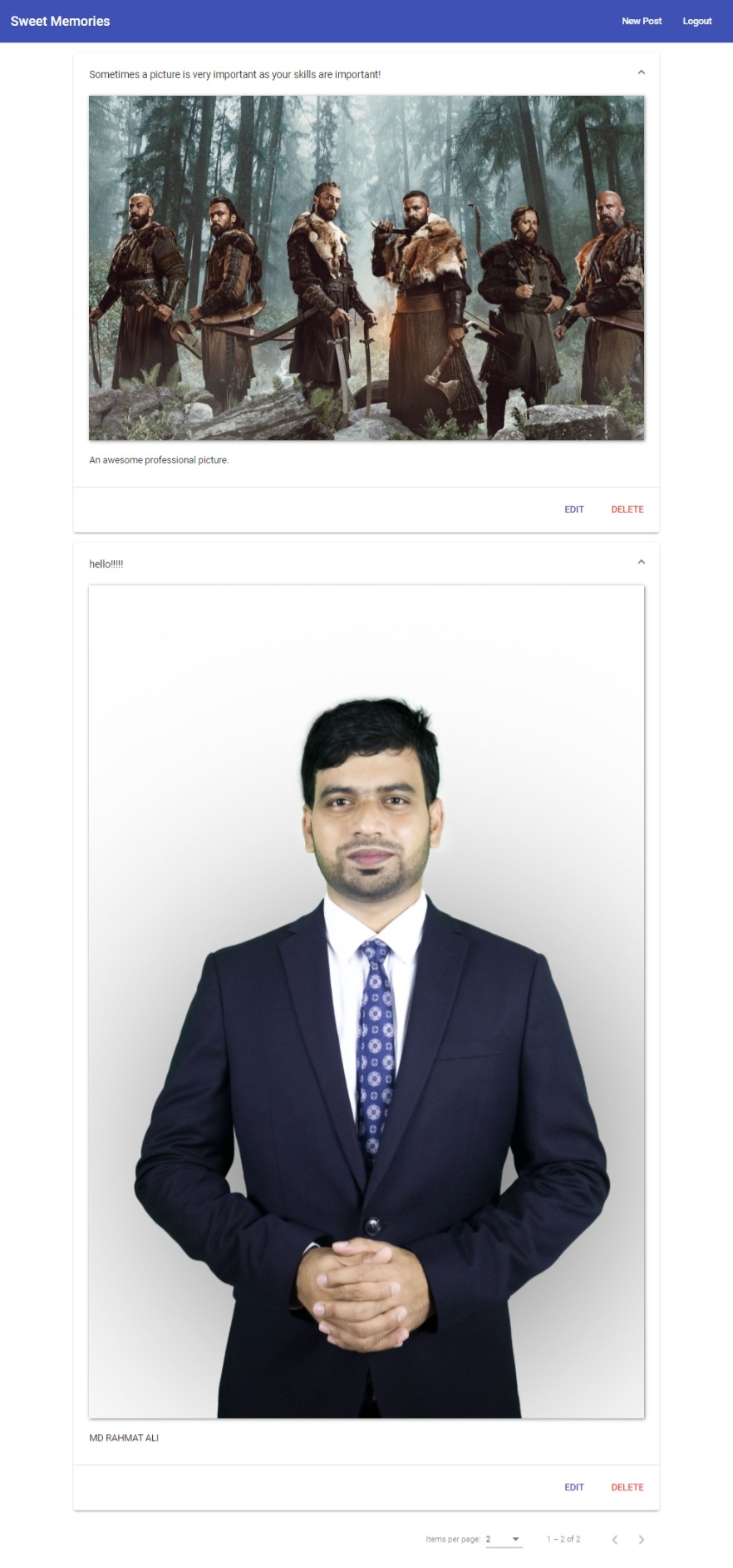 GitHub - SoftRahmat/sweet-memories-MEAN-stack: MEAN Stack Social media application