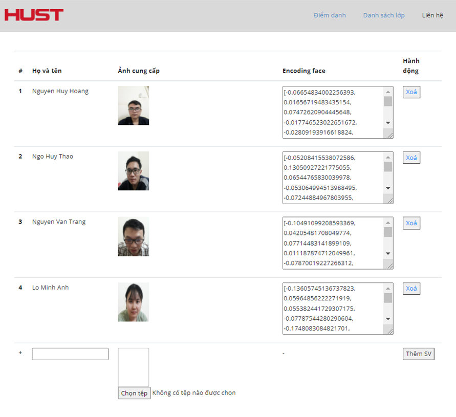 GitHub - minhtrungle/Computer-Vision: Attendance Face Recognition