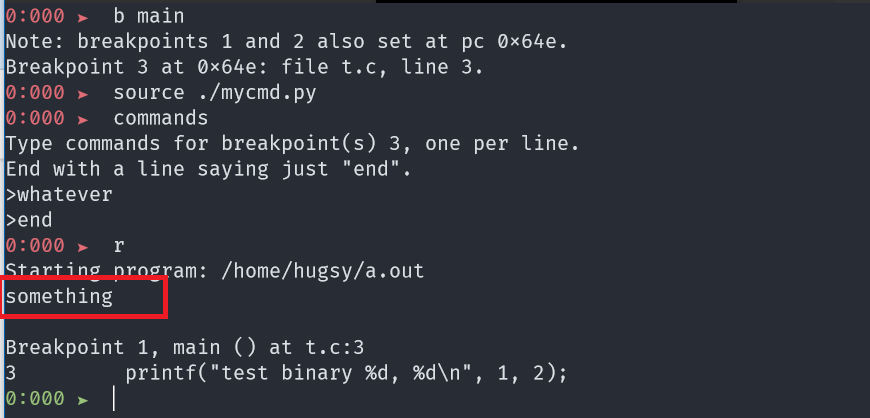 gef_print() doesn't produce output inside breakpoint's command block · Issue #507 · hugsy/gef ...