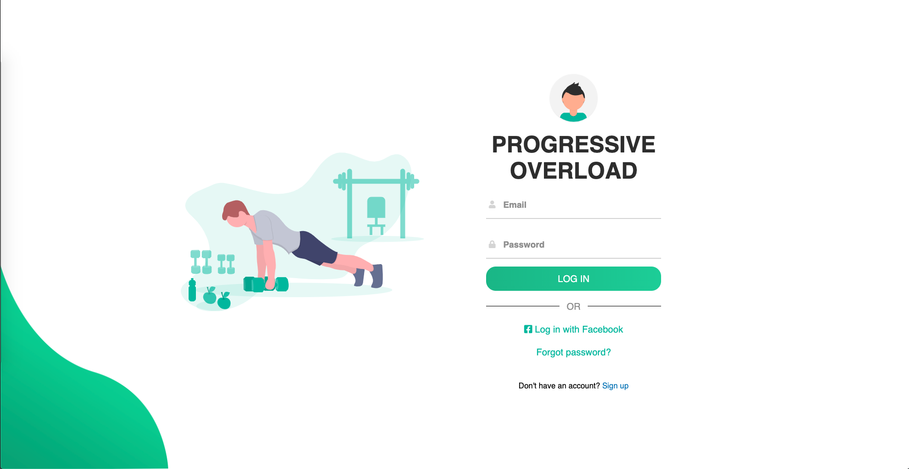GitHub - PerrySmithMoss/Progressive-Overload: Web application which allows users to track their ...