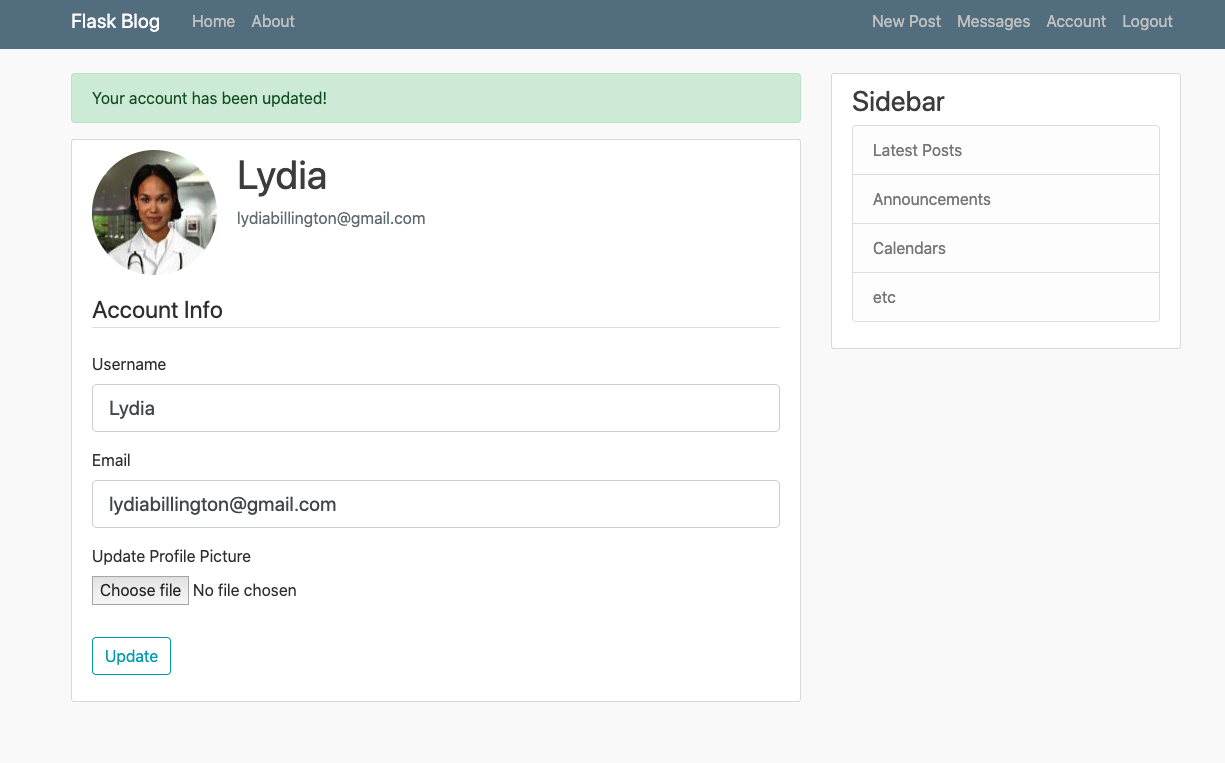 Github Perrysmithmossflaskblogapp A Website Blog Made With Python And Flask Which Has