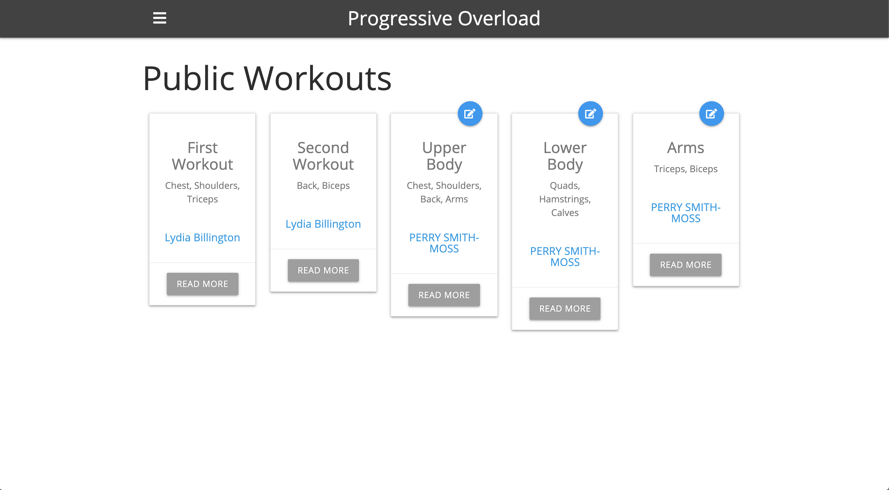 GitHub - PerrySmithMoss/Progressive-Overload: Web application which allows users to track their ...