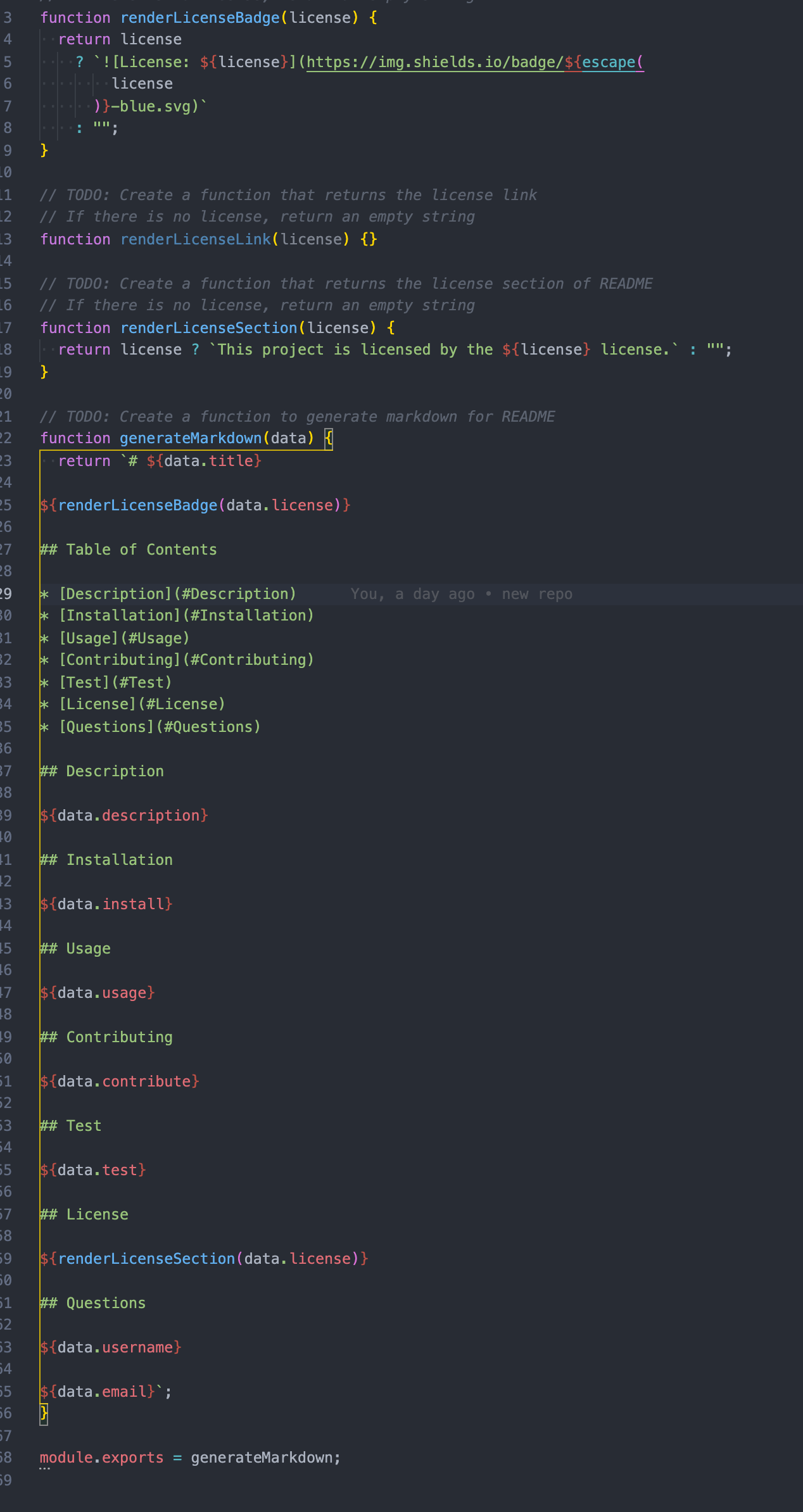 GitHub - Bkrendan12/README-Generator