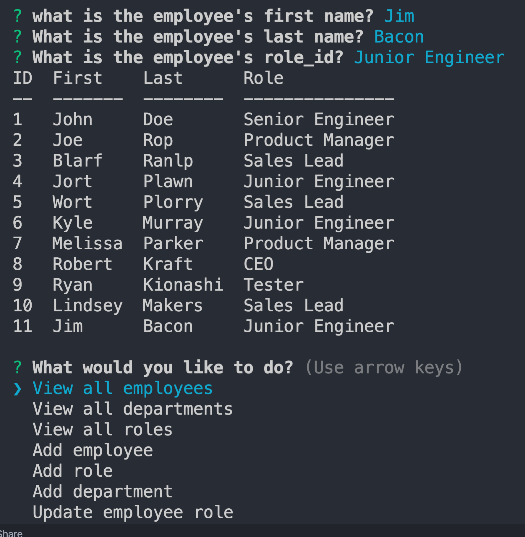GitHub - Bkrendan12/MySQL-Employer-Tracker