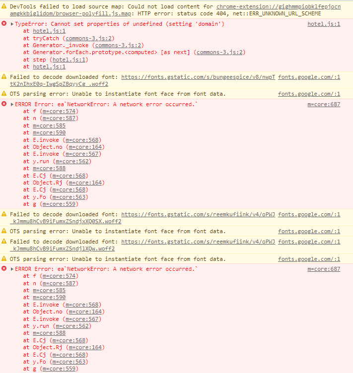 Google Fonts website won't load if the browser uses Lithuanian locale ...
