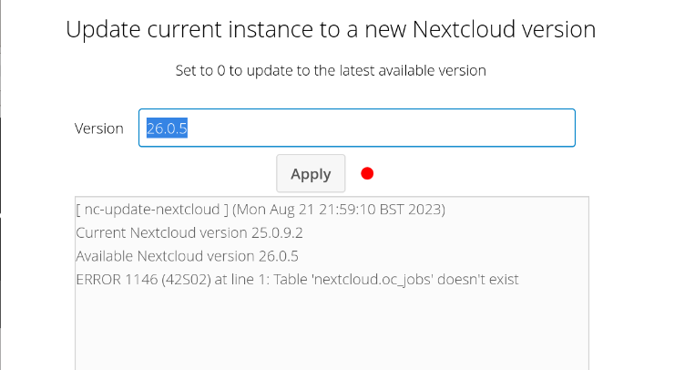 Error when upgrading nextcloud: table nextcloud.oc_jobs doesn't exist · Issue #1818 · nextcloud ...
