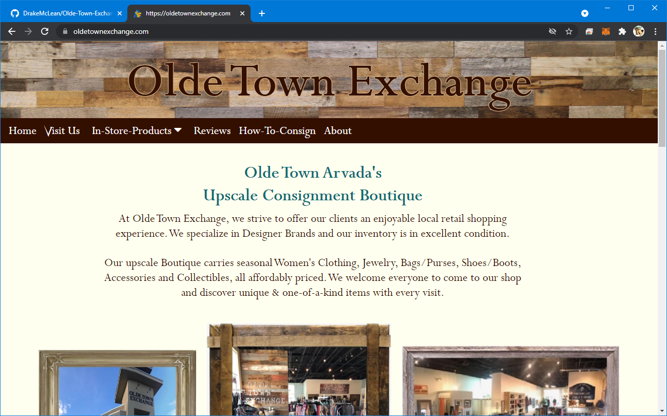 GitHub - DrakeMcLean/Olde-Town-Exchange: Olde Town Exchange