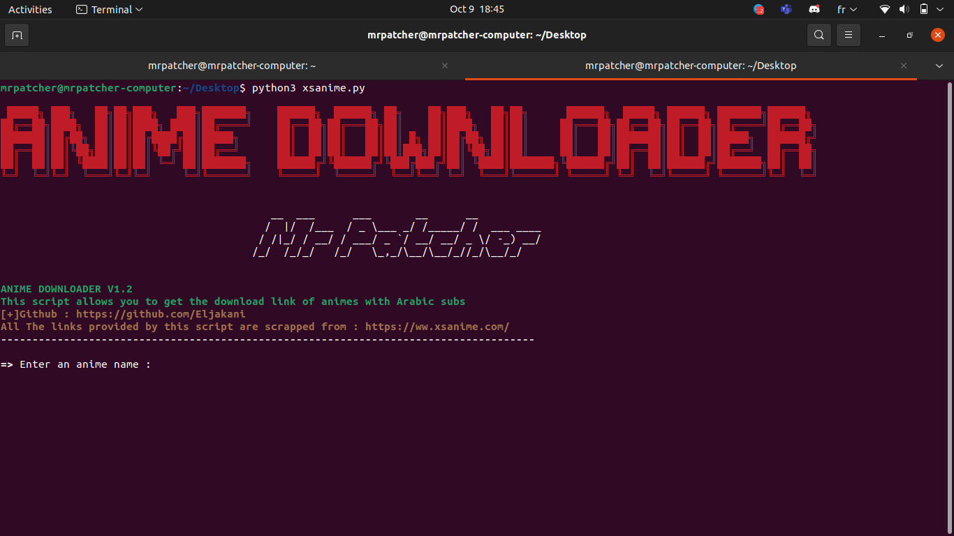 GitHub - afrtite00/Anime-Downloader: This script allows you to get the ...
