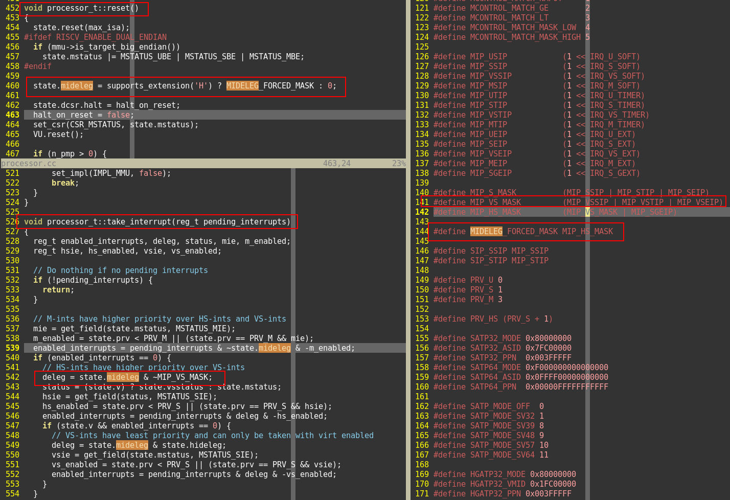 Can HS-mode take vssip/vseip/vstip interrupt? · Issue #612 · riscv-software-src/riscv-isa-sim ...