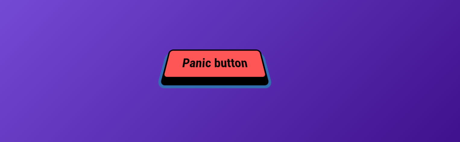 GitHub - VityaSchel/panic-button: Panic button (literally)