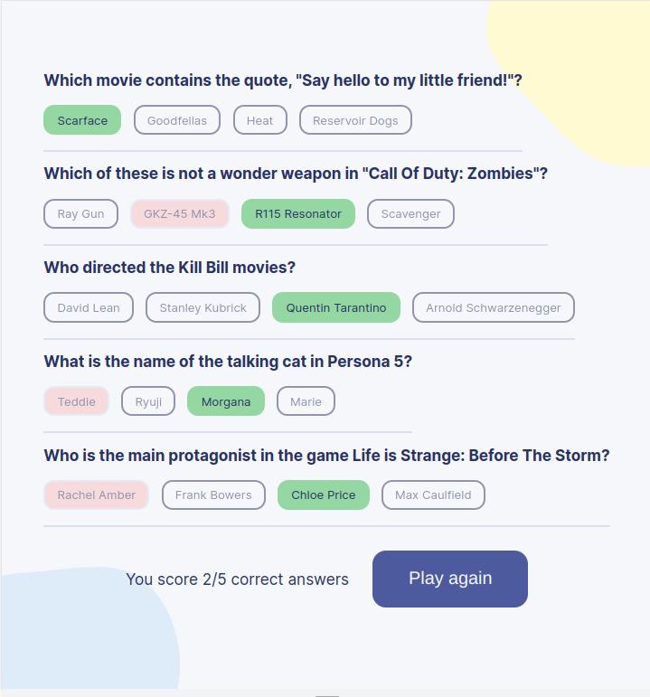 GitHub - AdrianFerrari/trivia-quiz-game: Game that fetch 5 quiz questions from https://opentdb ...