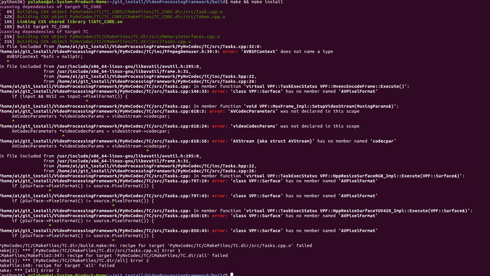 make report error · Issue #89 · NVIDIA/VideoProcessingFramework · GitHub
