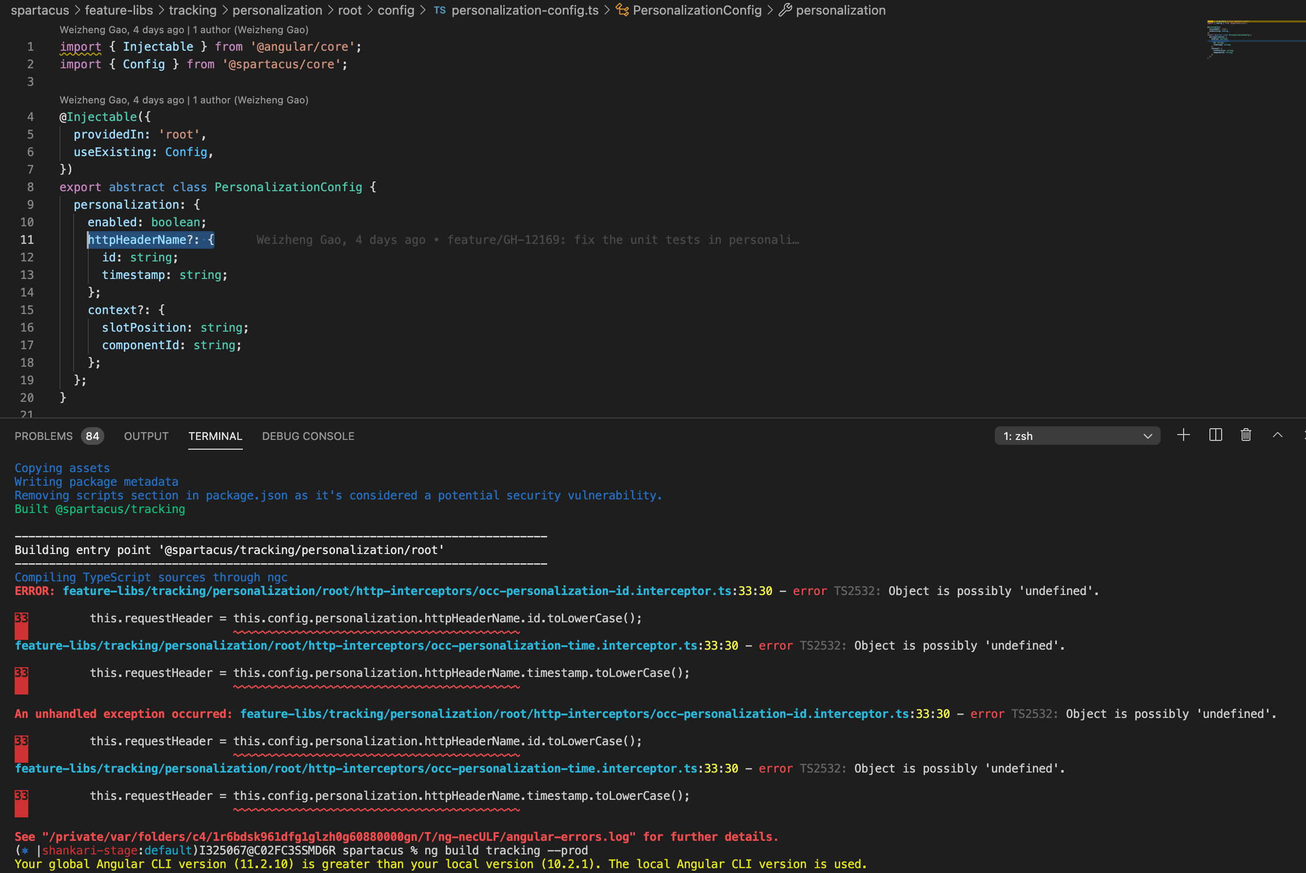 Personalization Context Cannot Be Obtained On Spartacus 31 Preventing Tracking · Issue 12228 