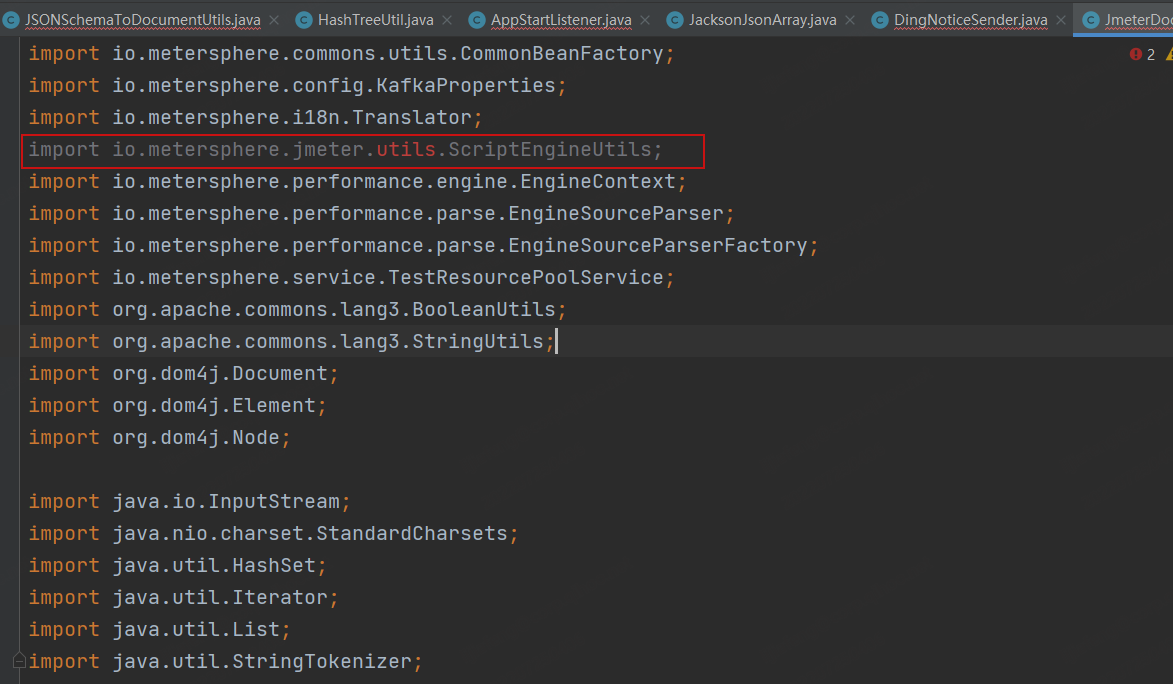 [BUG]源码克隆下载metersphere v2.0.0版本，io.metersphere.jmeter.utils ...