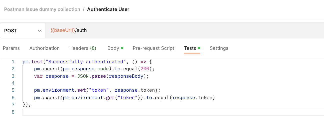Mac 8.0.7 client: environment variable exists, but is not replaced by its value when making call ...