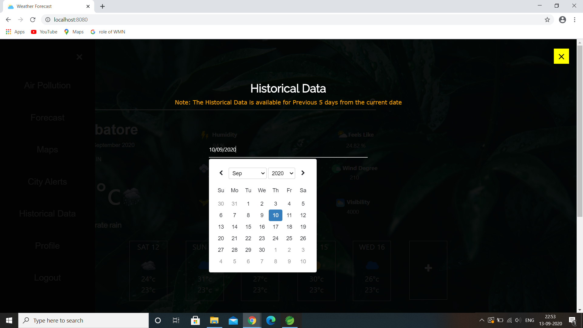 GitHub - Ashwina7999/Virtusa-Project: Web application for displaying the Current weather, Air ...