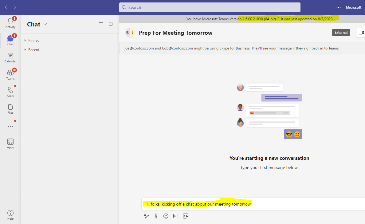 Deep Link To Teams Chat Formatting Is Incorrect New Teams · Issue 9202 · Microsoftdocs