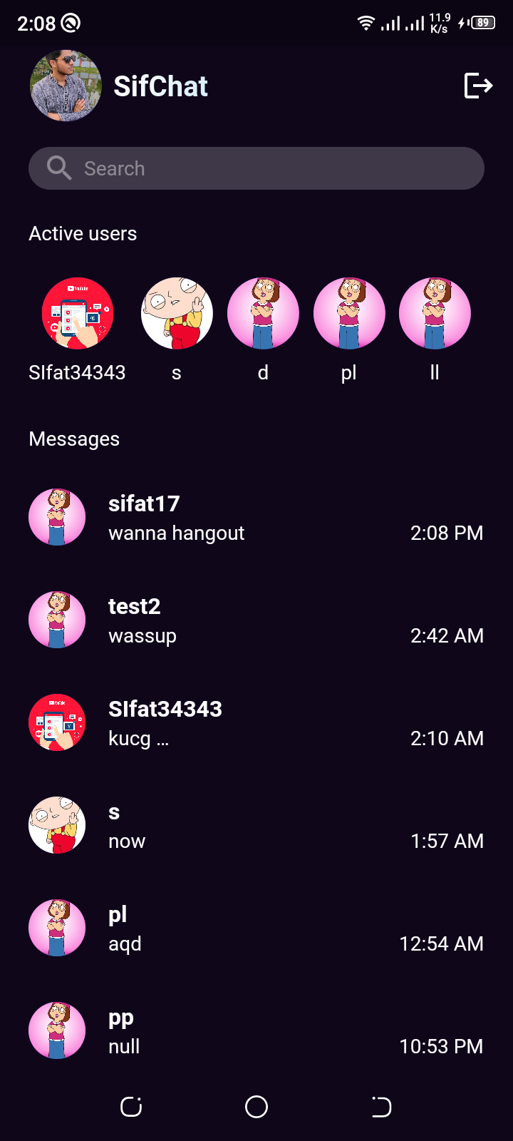 GitHub - Sifat-16/sifchat-front: Frontend of Sifchat (realtime chat application) in Flutter