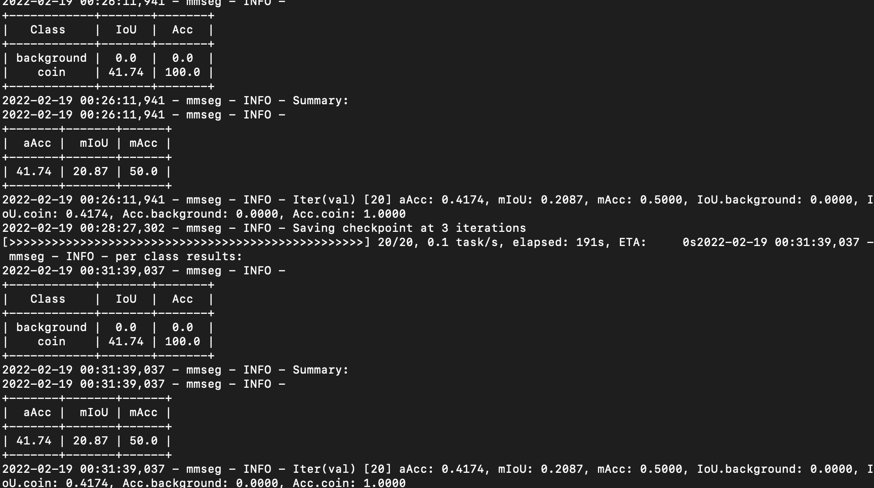 binary segmentation，acc for background is zero, iou is zero · Issue ...