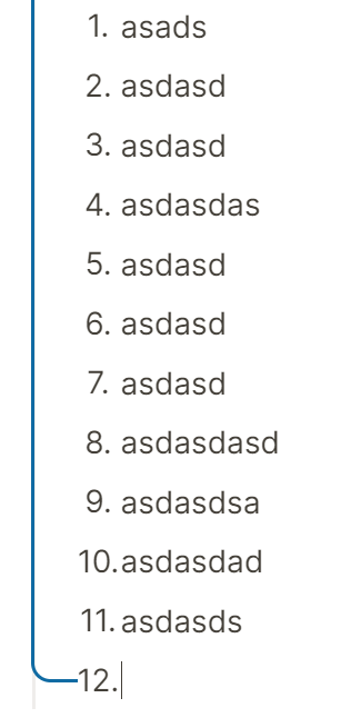 Ordered lists do not change spacing as numbers increase · Issue #10318 ...