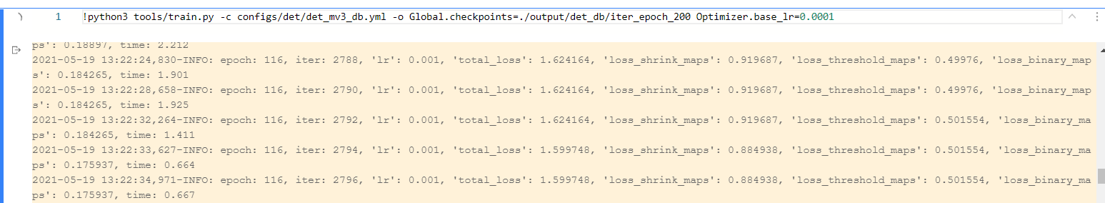 请问paddleocr中断后继续训练，为什么epoch又是从0开始？ · Issue #2827 · PaddlePaddle/PaddleOCR · GitHub
