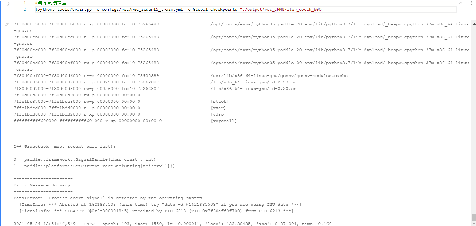Error in `python3': double free or corruption (fasttop ...
