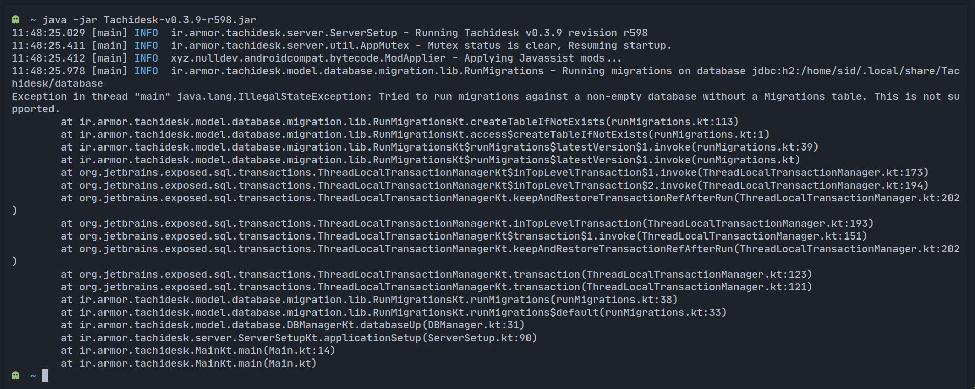 tachidesk doesnt start · Issue #104 · Suwayomi/Suwayomi-Server · GitHub