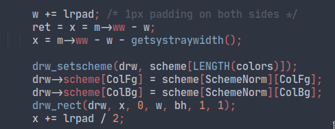 statuspadding patch conflicts with status2d · Issue #168 · bakkeby/dwm-flexipatch · GitHub