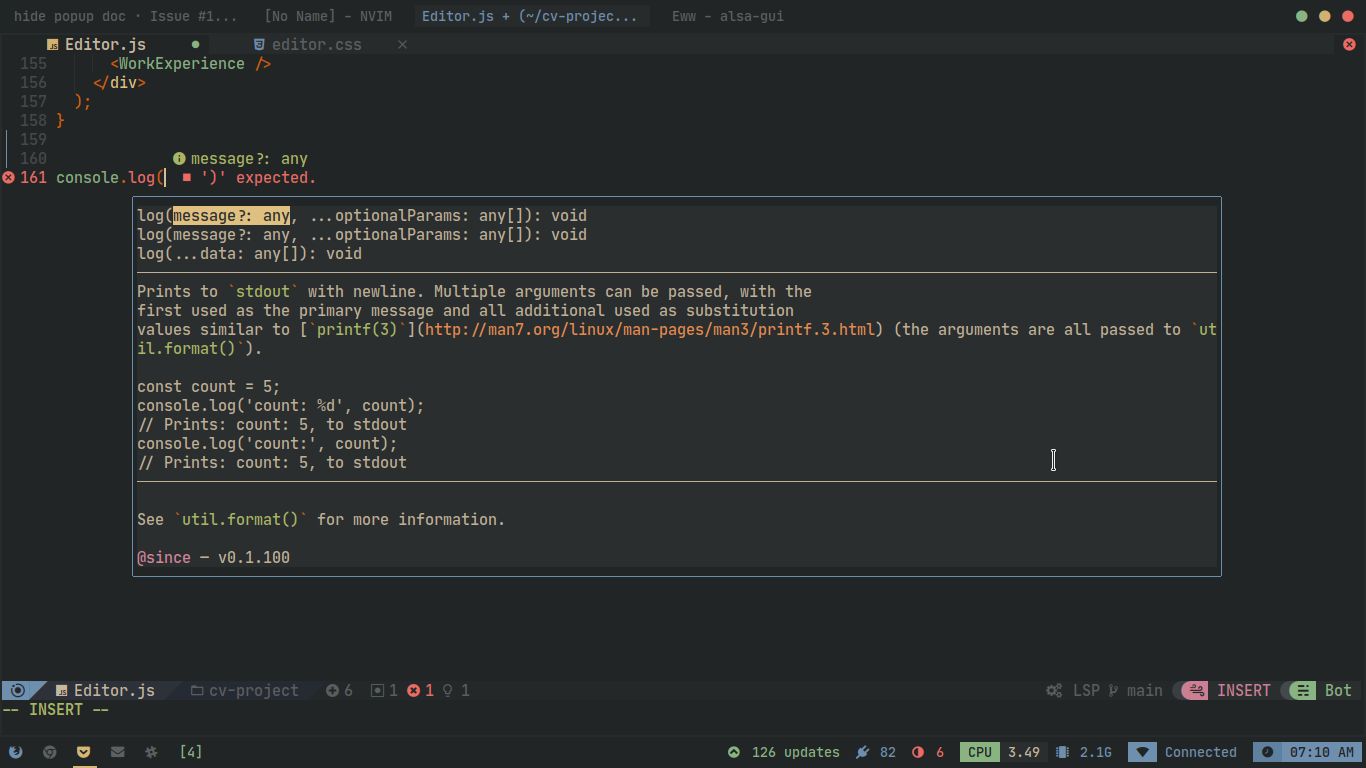 hide popup documentation · Issue #115 · ray-x/lsp_signature.nvim · GitHub