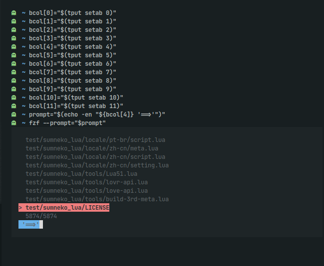 Is it possible to change input background color? · Issue #2757 · junegunn/fzf · GitHub
