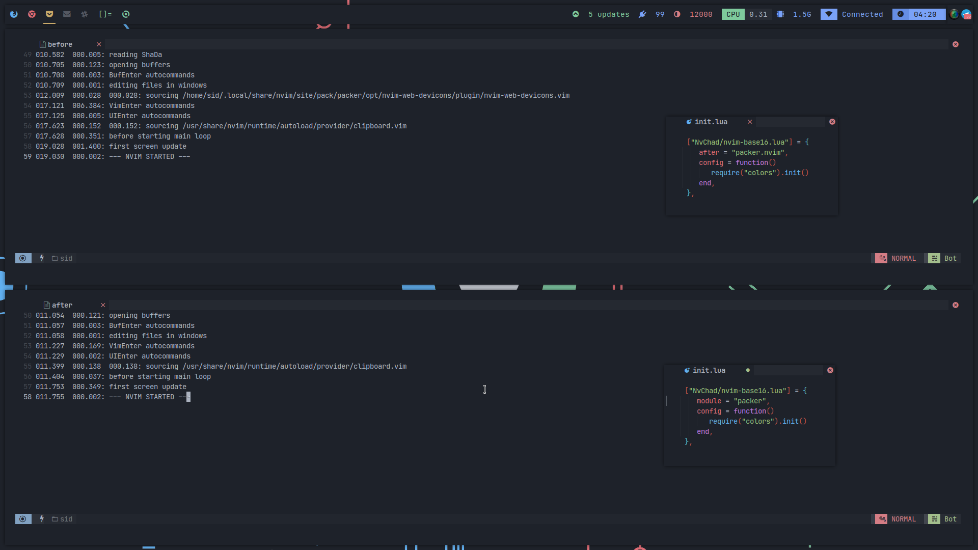reduce startuptime · Issue #996 · NvChad/NvChad · GitHub