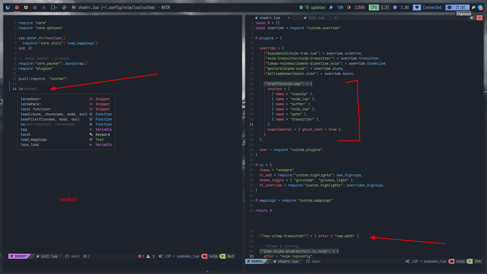 CMP override · Issue #1393 · NvChad/NvChad · GitHub