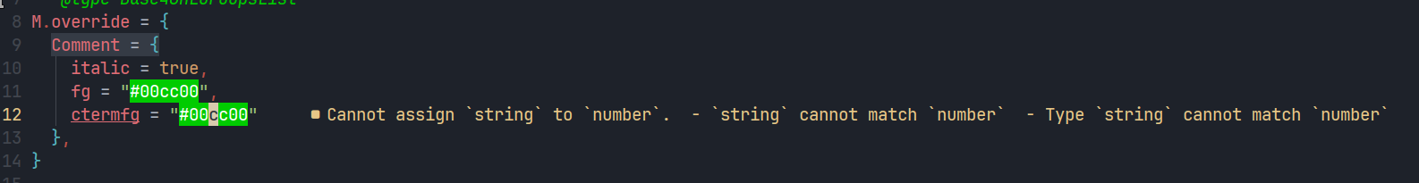 Highlight overrides not working · Issue #195 · NvChad/base46 · GitHub