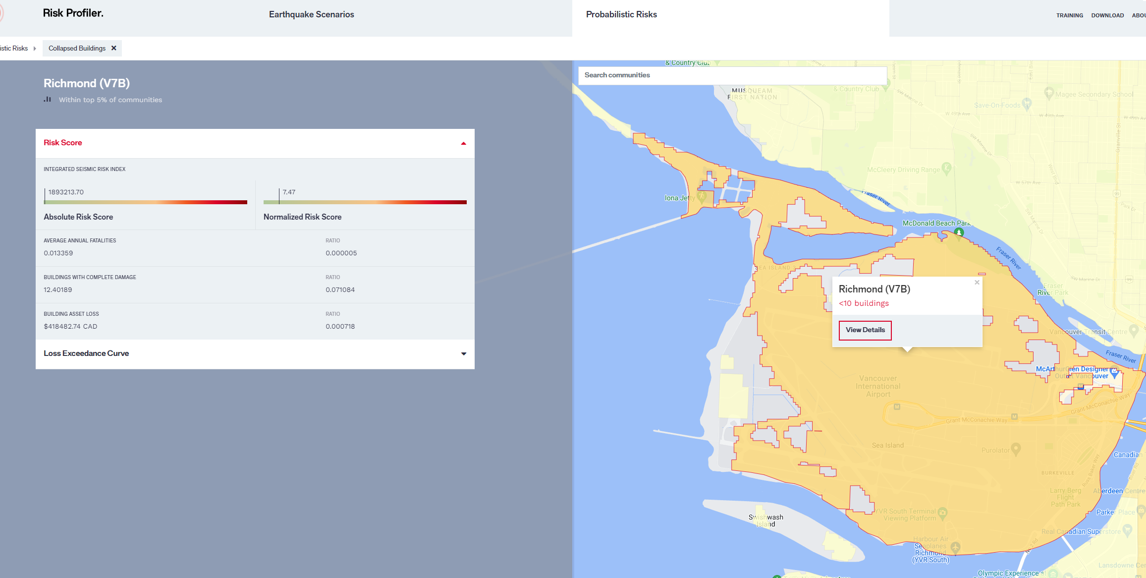 mismatch for probabilistic risk - seismic risk index - absolute risk ...