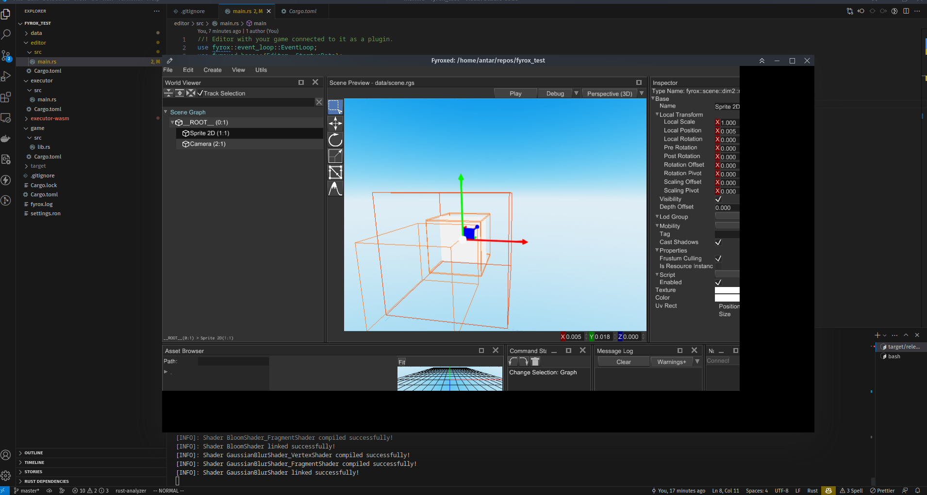 Editor window doesn't display properly · Issue #453 · FyroxEngine/Fyrox · GitHub