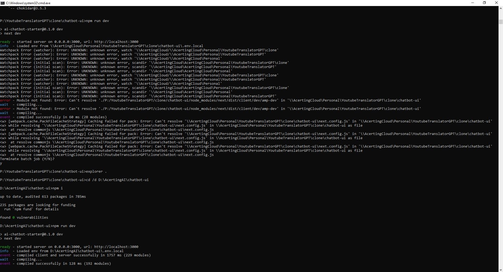 Not Working With Mapped Network Drive · Issue 318 · Mckaywrigley Chatbot Ui · Github