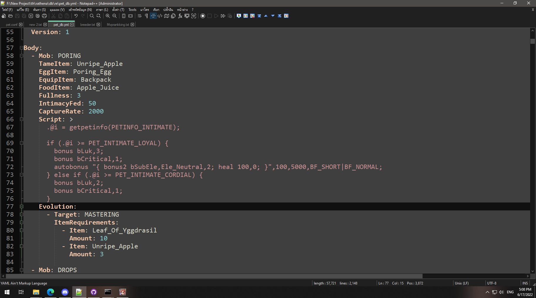 Autobonus on Pet_db.yml Effect don't work · Issue #7038 · rathena/rathena · GitHub