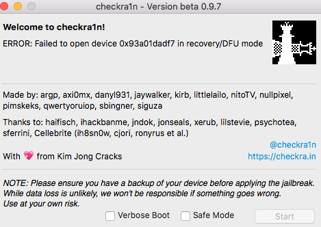 not recognising DFU mode · Issue #27 · checkra1n/BugTracker · GitHub