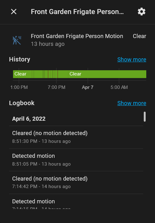 Motion sensor is not triggered for zone · Issue #239 · blakeblackshear/frigate-hass-integration ...