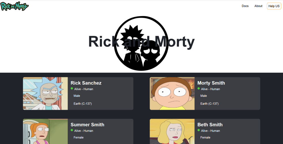GitHub - Buletiss/RickAndMorty