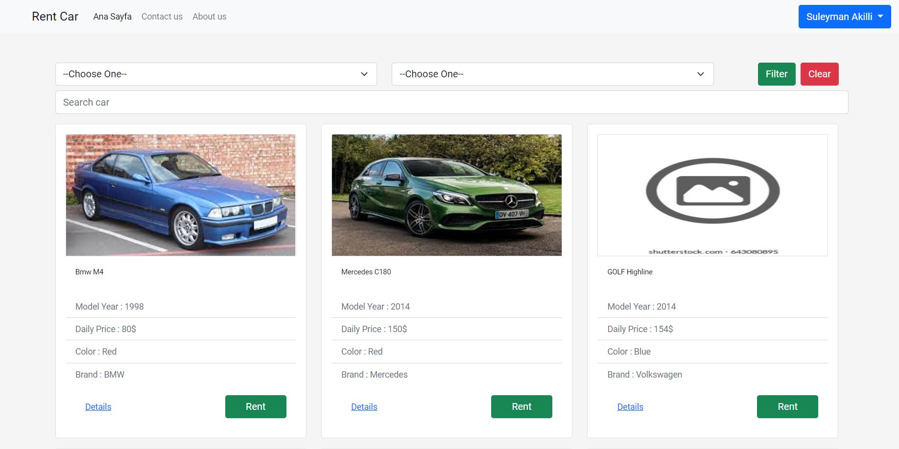 GitHub - suleymanakilli/RentACarFrontend