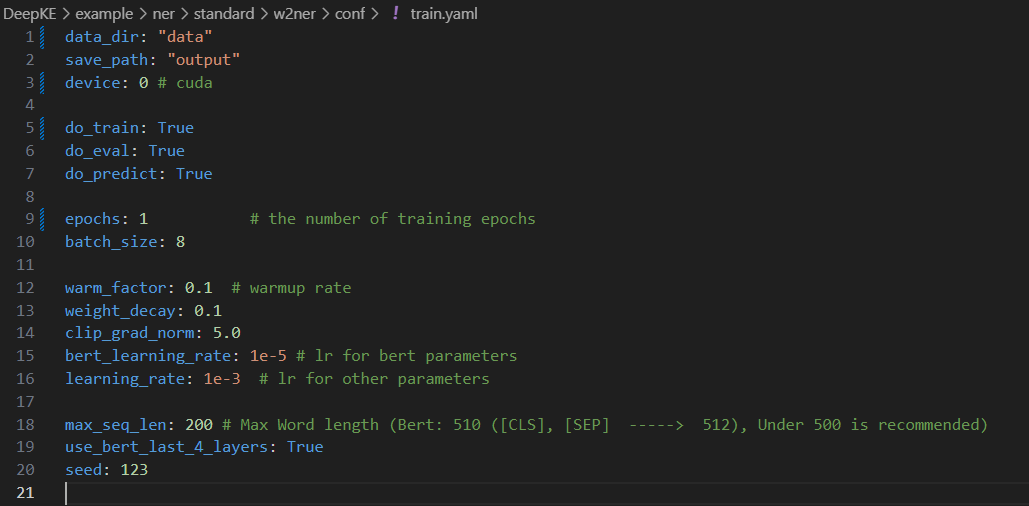 File "pytorch_model.bin" not generated after training W2NER model · Issue #311 · zjunlp/DeepKE ...