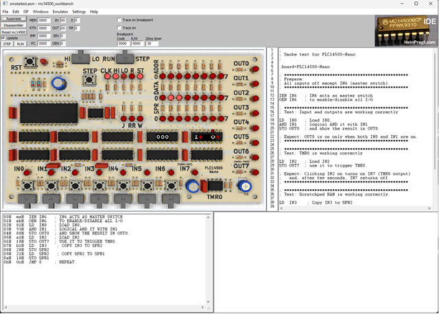 GitHub - nicolacimmino/PLC-14500: Retro trainer board based on the MC14500 1-bit ICU. The ...
