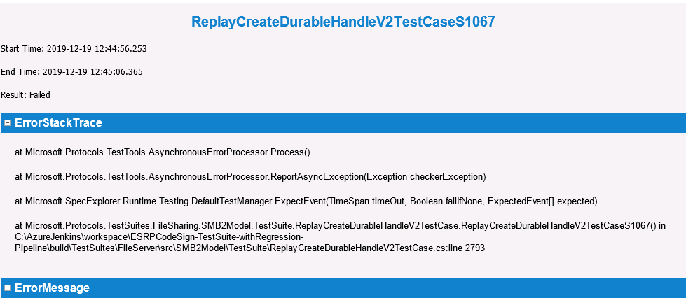 Mismatch between error message and documentation for test case ...
