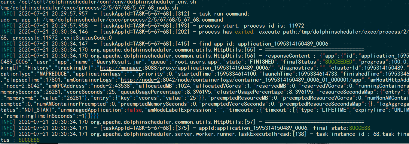 [Bug][dolphinscheduler-common] When you request the URL through applicationID to get the ...