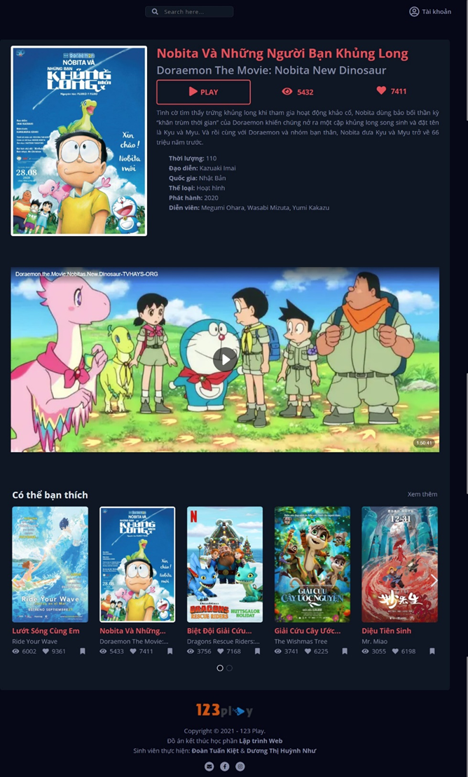 GitHub - kikkdt/WebFilm: Đồ án kết thúc học phần LTWeb