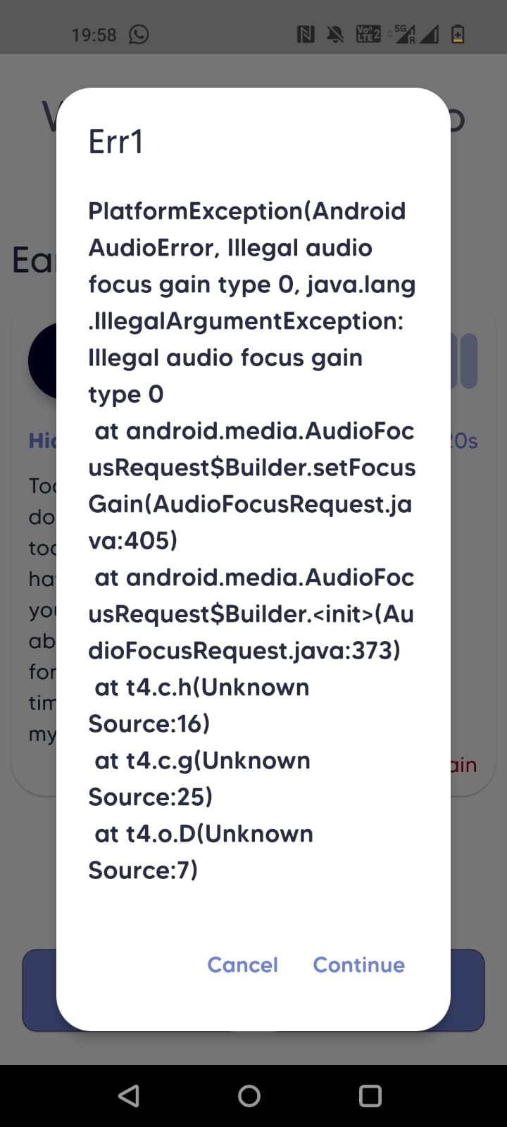 illegal audio focus gain type 0 · Issue #1485 · bluefireteam ...